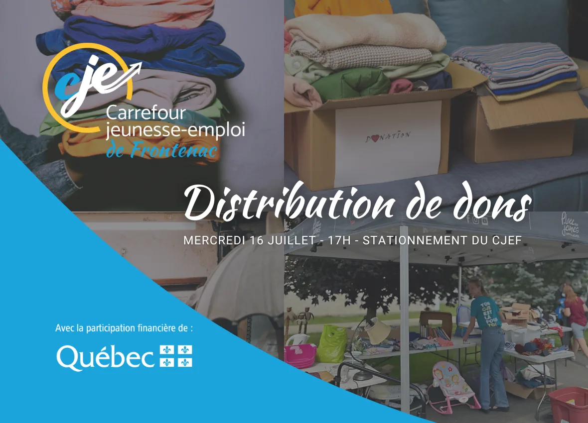 Distribution de dons - CJE Frontenac